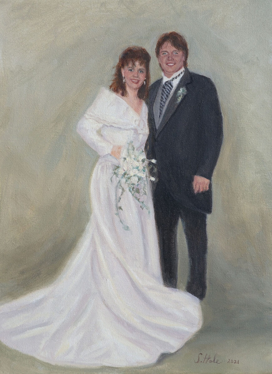 Wedding Portrait Painting | Portrait Artist: Sonia Hale